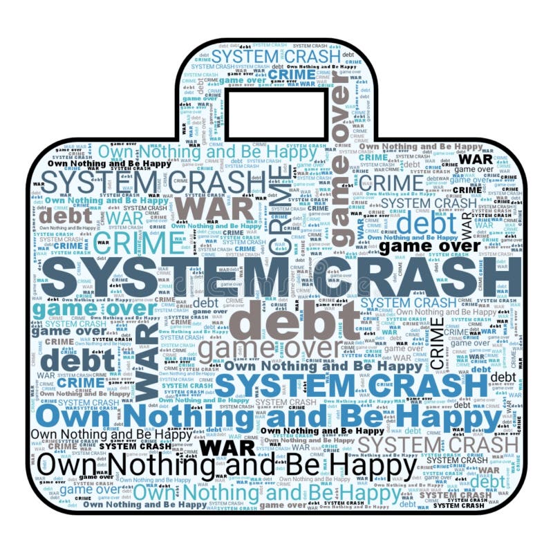 System Crash New World Order Stock Illustration - Illustration of crash ...
