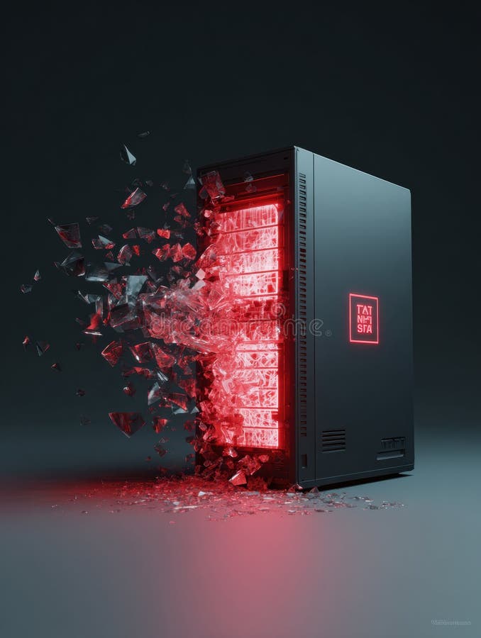 System Crash with User Icon Breaking Apart and Left Side Exposed in a ...