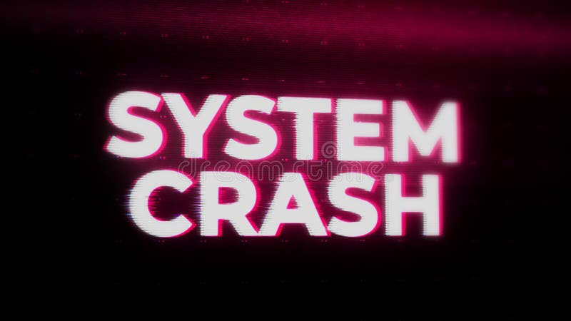 SYSTEM CRASH Warning Alert Error Message Flashing on Screen, Computer ... SYSTEM CRASH Warning Alert Error Message Flashing on Screen, Computer ...