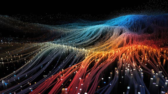 System Dataflow Convergence Representation Stock Illustration ...