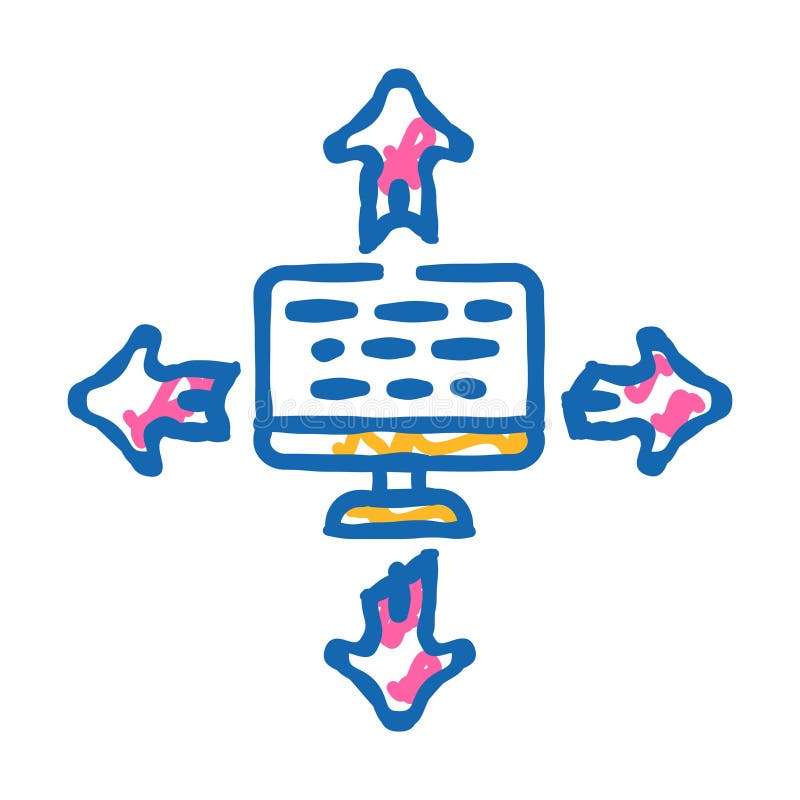System Deployment Analyst Icon Doodle Illustration Stock Illustration ...