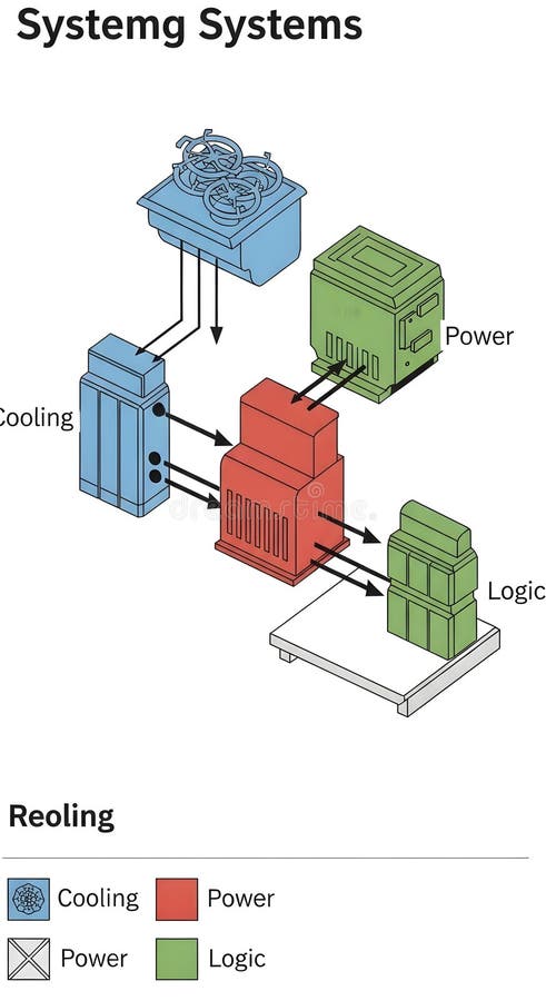 System Diagram Illustrating the Interaction of Cooling, Power, and ...