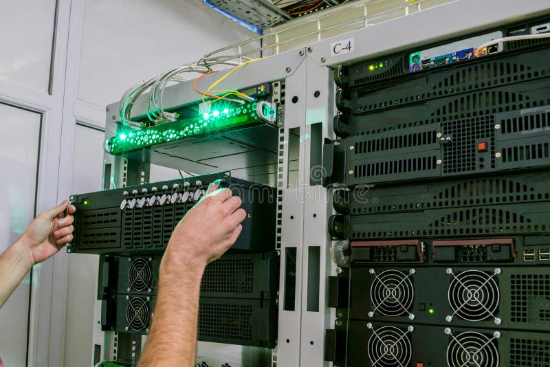 Server devices stock image. Image of network, farm, networking - 9490349