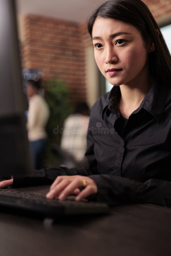 System Engineer Working on Programming Project Stock Photo - Image of ...