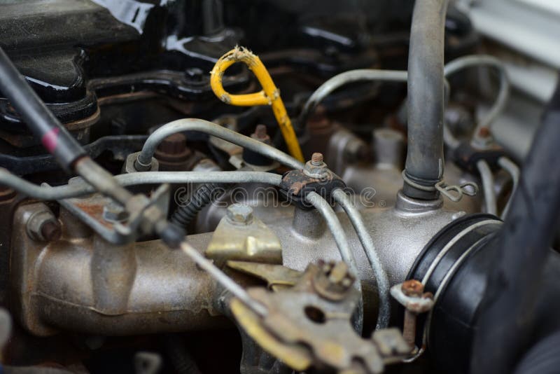 System Equipment in the Engine Compartment Stock Photo - Image of ...
