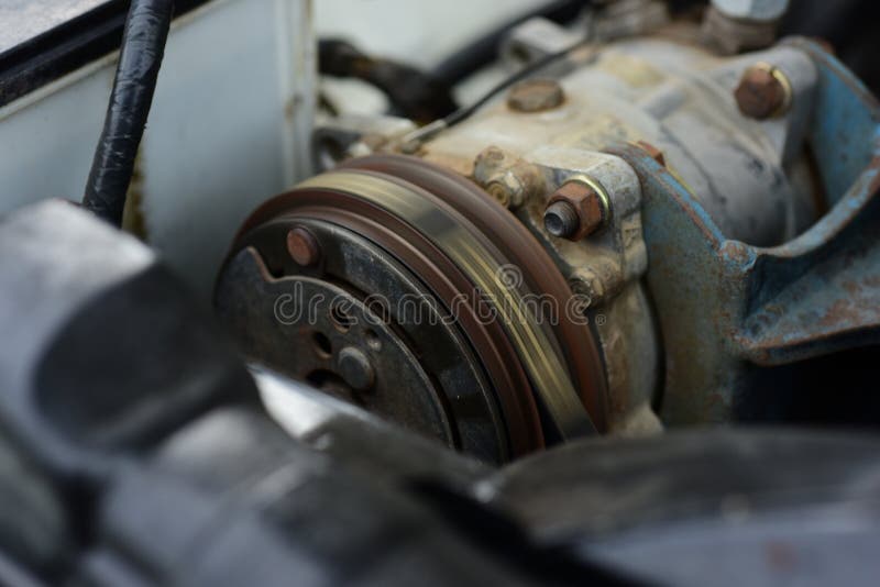 System Equipment in the Engine Compartment Stock Image - Image of steel ...