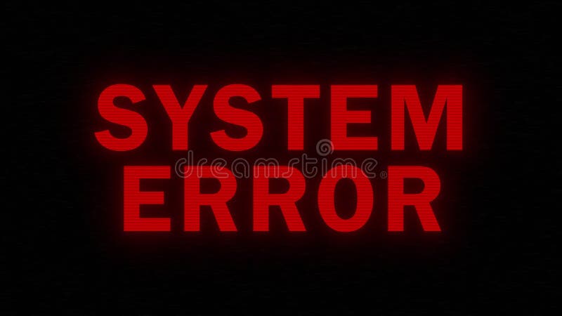 SYSTEM ERROR Glitch Animation for Digital Media Stock Footage - Video ...