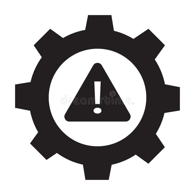 Engine Icon On White Background. Car Check Engine. Warning Sign. Flat ...