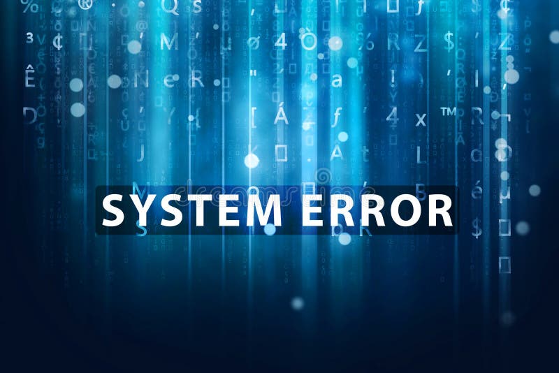 Computer Error Message On The Broken Screen Stock Image - Image of ... Computer Error Message On The Broken Screen Stock Image - Image of ...