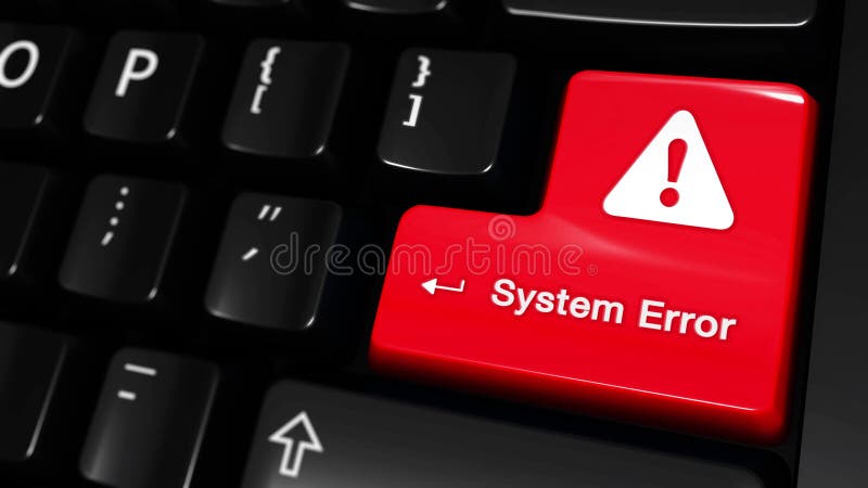 100. System Error Moving Motion on Computer Keyboard Button. Stock Video - Video of business ...