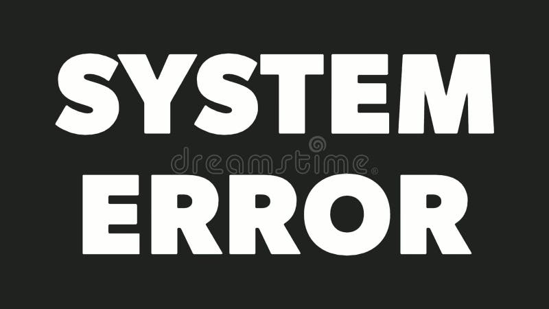 System Error Text Motion Graphics Animation.4k Footage Stock Footage ...