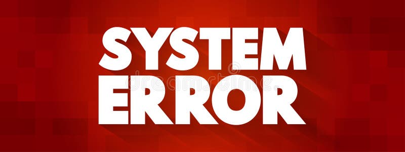 System Error Text Quote, Concept Background Stock Illustration ...