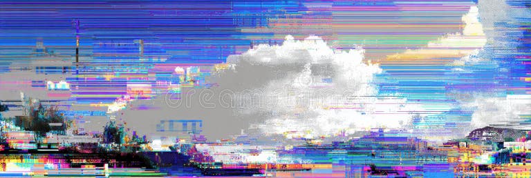 System Error Warning Displays Corrupted Image Fragments with Soft ...