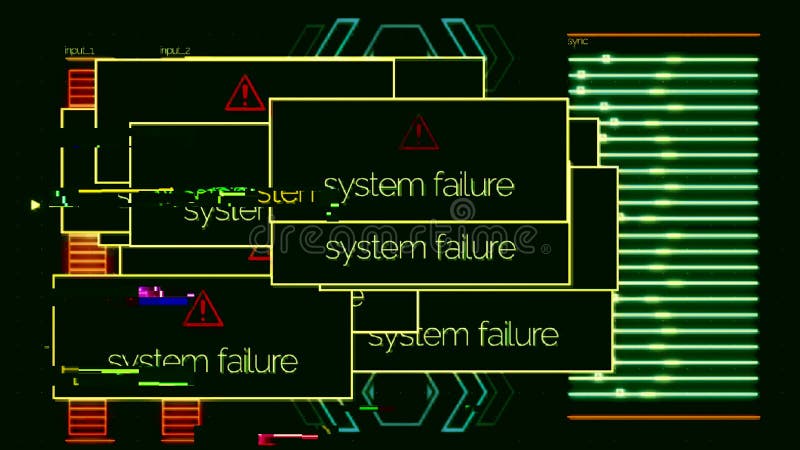 Application Error Alert Warning Attack On Screen World Map Loop Motion