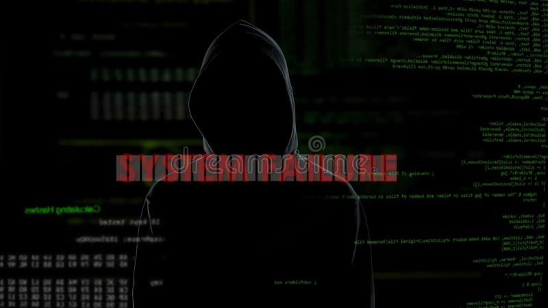 4K System Failure Message Flashing on Screen Loop Animation. Hacking ...