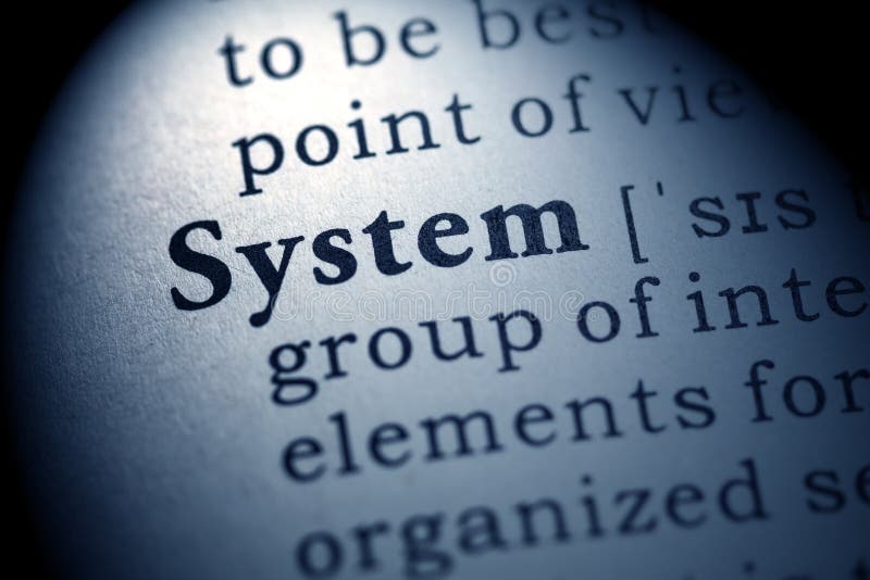 Definition of the Word System Stock Photo - Image of system, definition ...