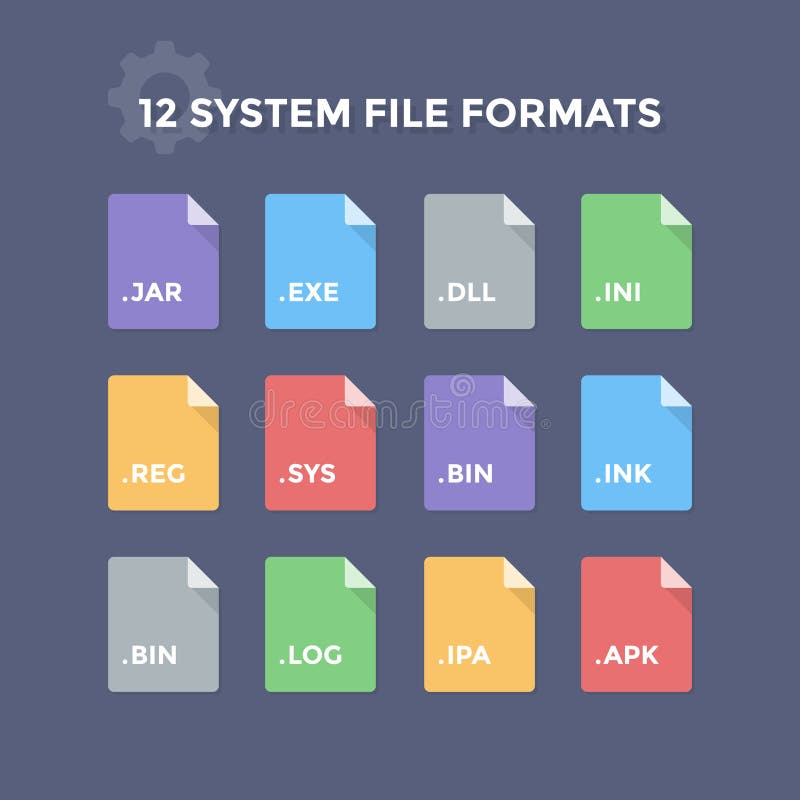 System File Formats stock vector. Illustration of program - 63746303 System File Formats stock vector. Illustration of program - 63746303