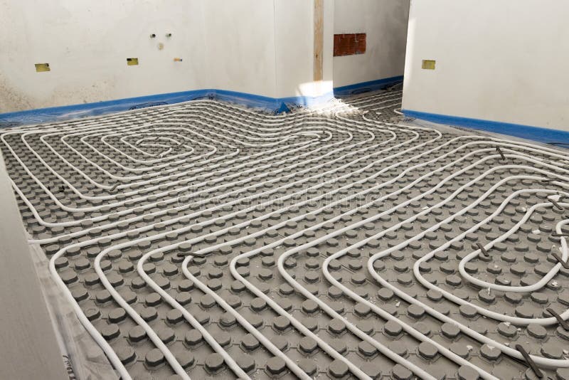 System floor radiant stock image. Image of boiler, polyethylene - 79399503