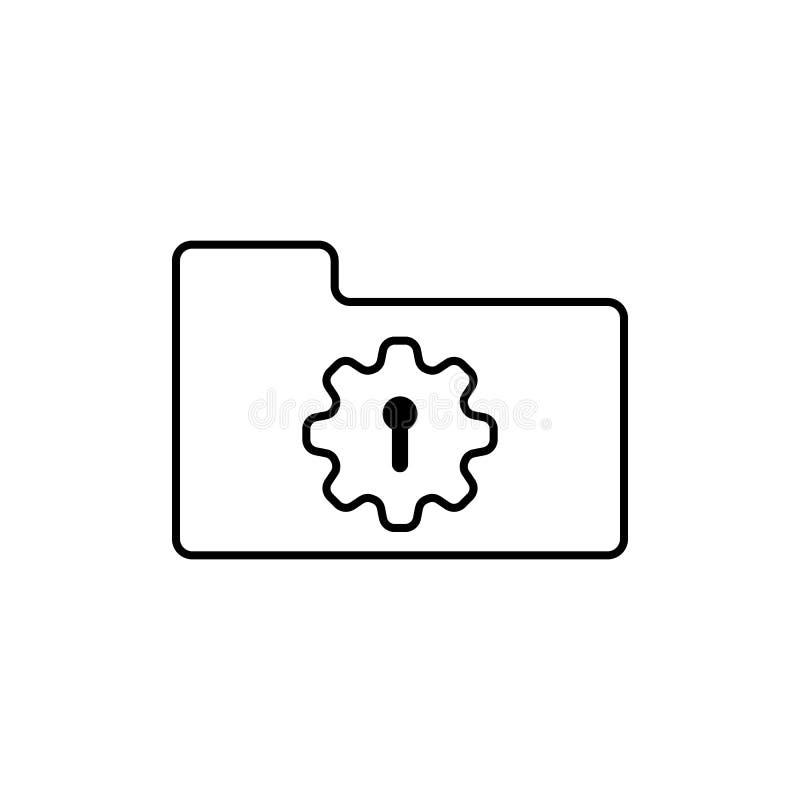 System Folder Icon. Element of Cyber Security Icon for Mobile Concept ...