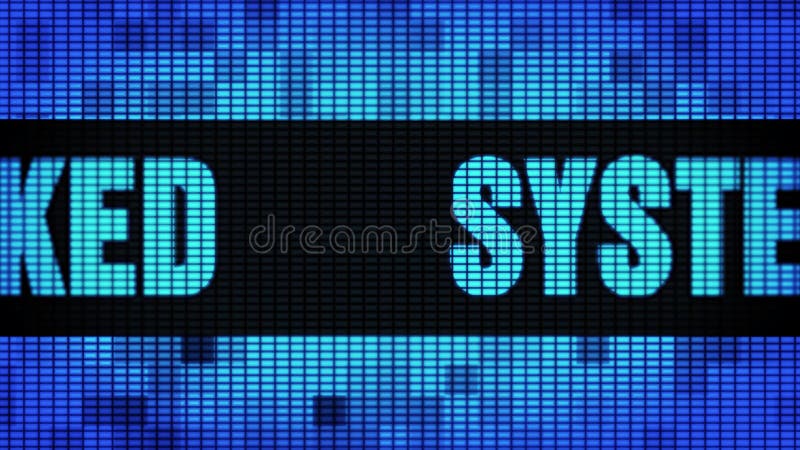 System Hacked Front Text Scrolling LED Wall Pannel Display Sign Board ...