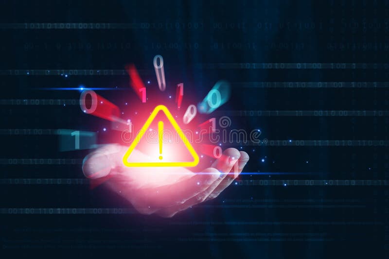 System Hacked Warning Alert, Cyberattack Computer Network ... System Hacked Warning Alert, Cyberattack Computer Network ...