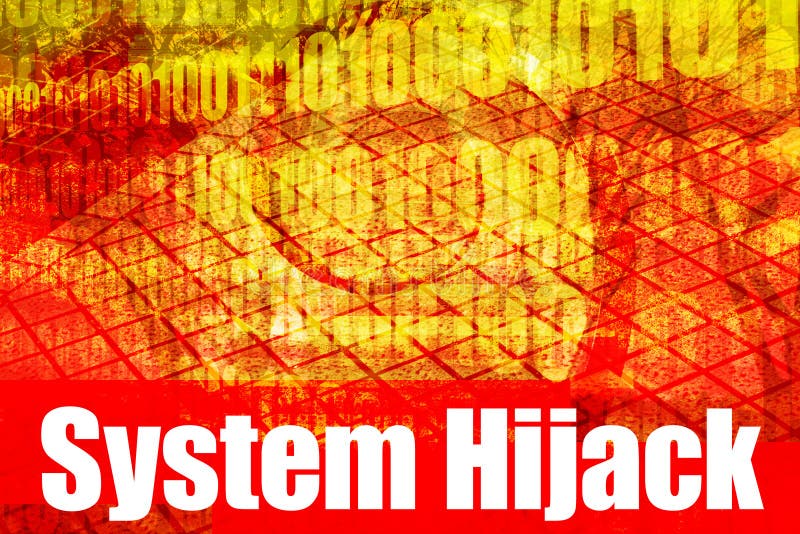 System Hijack Alert Warning Message Stock Illustration - Illustration ...