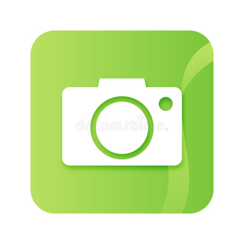 Cartoon button camera stock vector. Illustration of system - 260760405