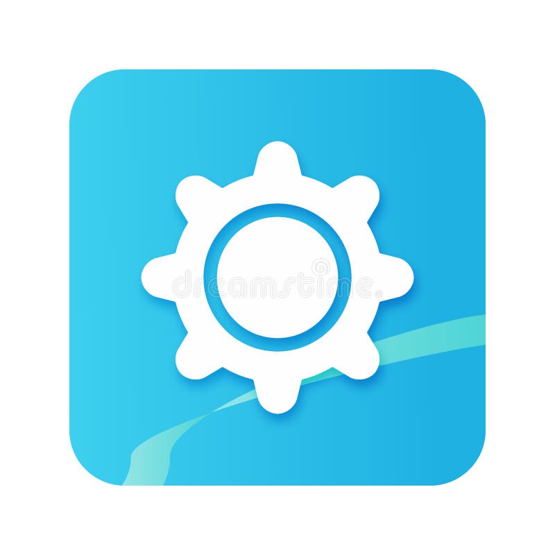 Cartoon button settings stock vector. Illustration of cartoon - 260760440