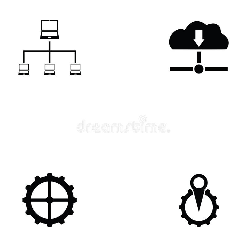 System icon set stock vector. Illustration of equipment - 107353345