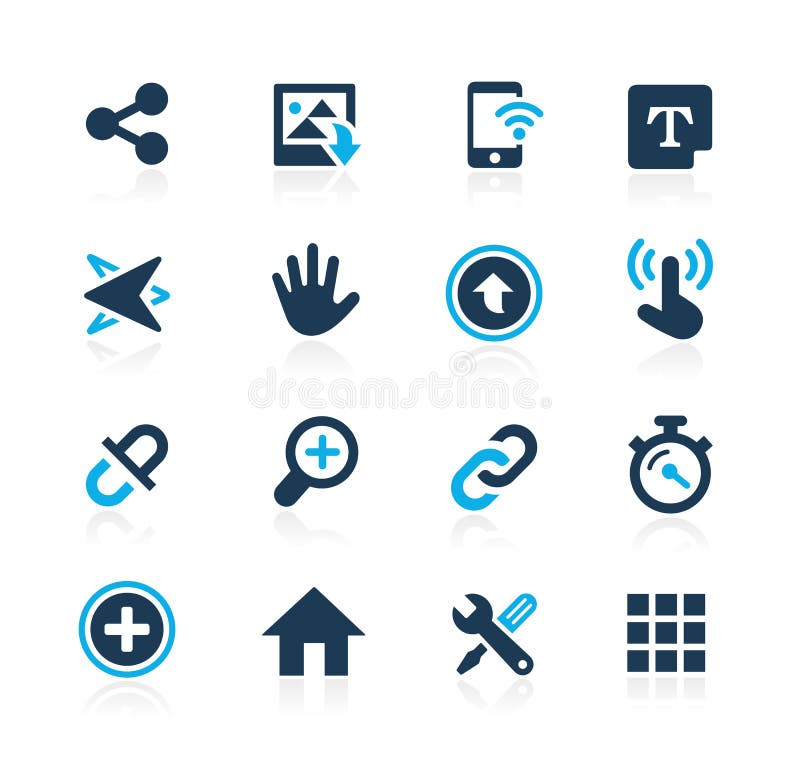Connectivity Icons Azure Series Stock Vector - Illustration of ...