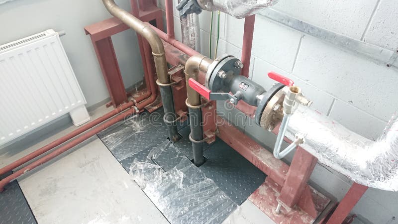 Pipe system . stock photo. Image of steam, stainless - 234895024