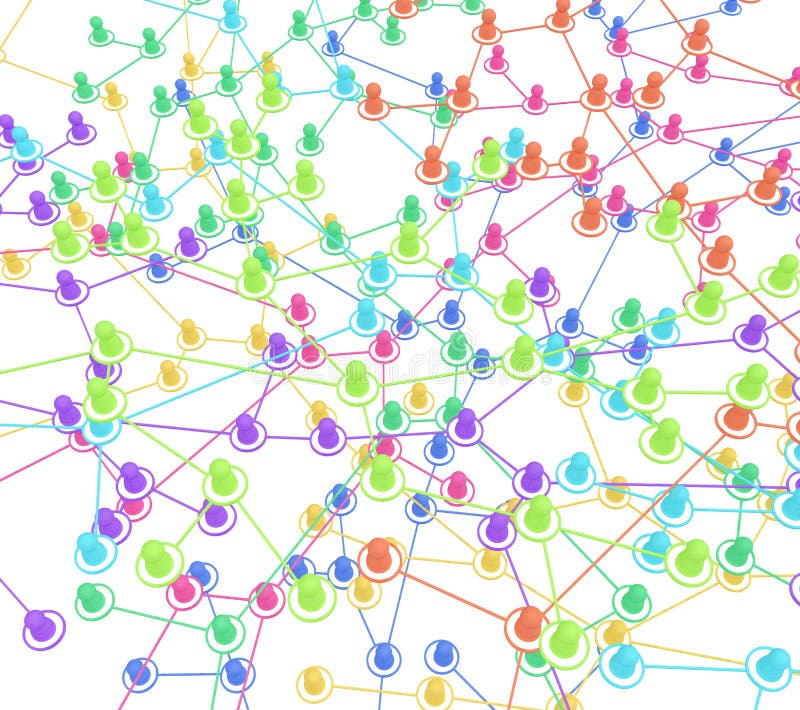 System Link Colors Deep stock illustration. Illustration of small ...