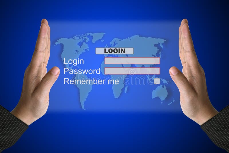 System Login interface stock image. Image of organization - 23483589