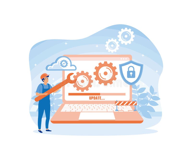 Device Updating Stock Illustrations – 2,332 Device Updating Stock Illustrations, Vectors ...