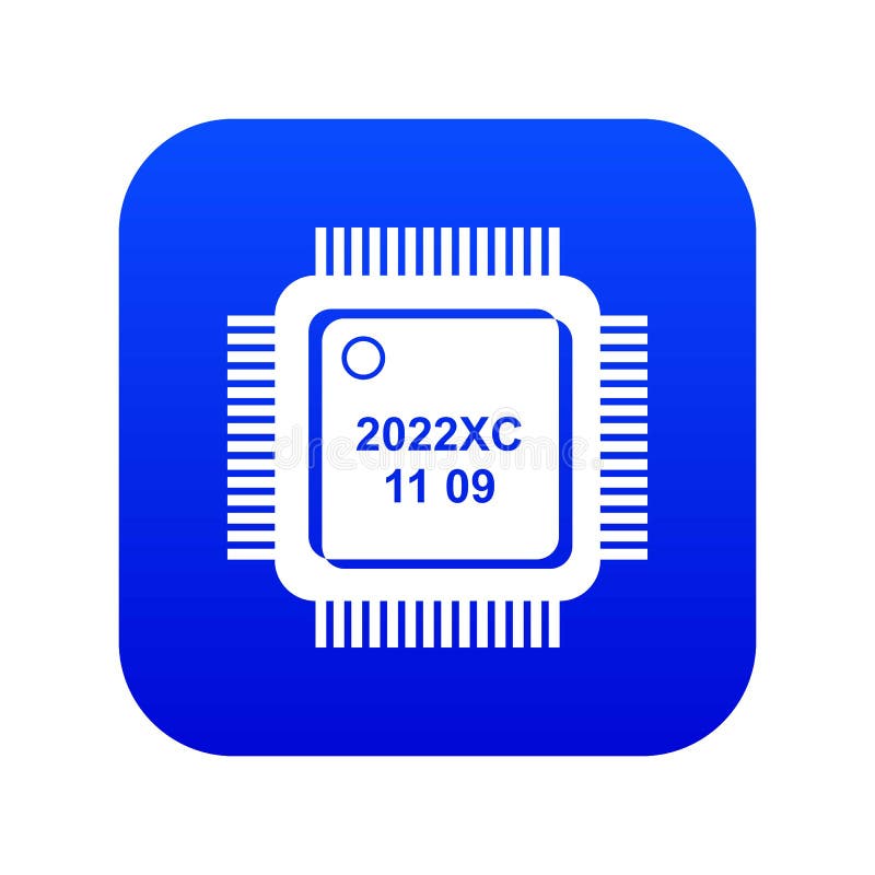 System Microchip Icon Blue Vector Stock Vector - Illustration of micro ... System Microchip Icon Blue Vector Stock Vector - Illustration of micro ...