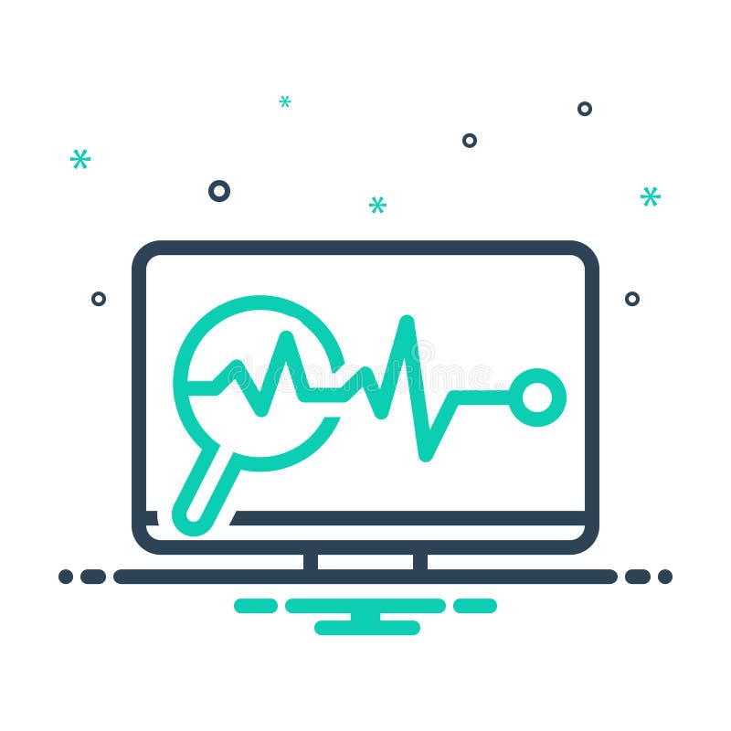 Mix Icon for System Monitoring, System and Monitoring Stock Vector ...