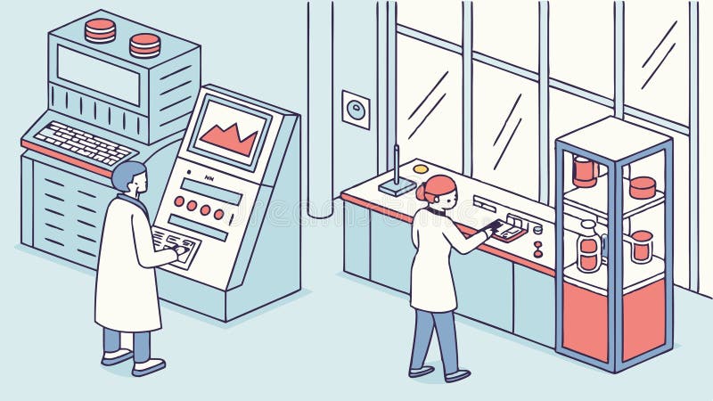 System Monitoring and Technical Operations in Science, Vector Design ...