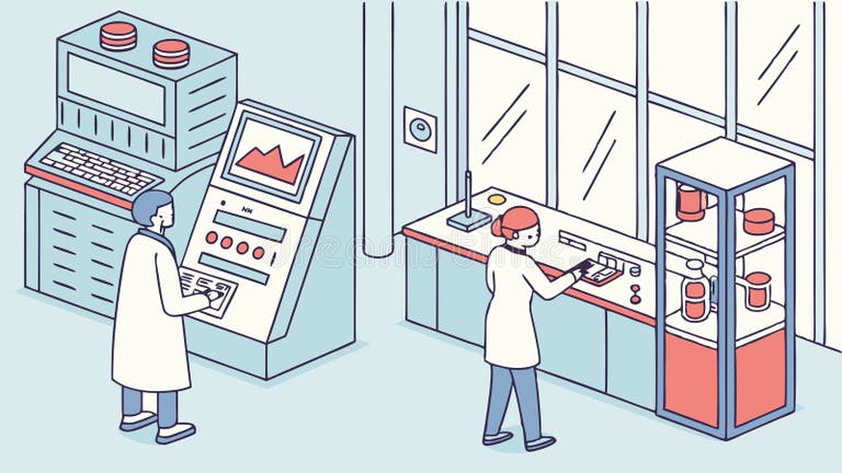 System Monitoring and Technical Operations in Science, Vector Design ...