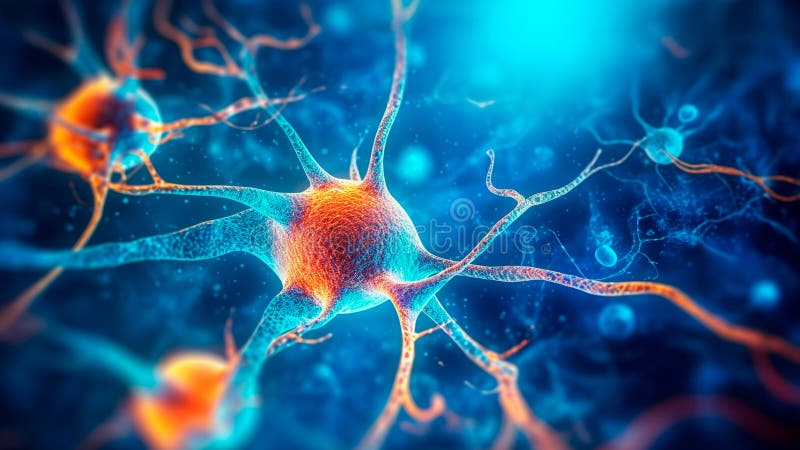 System Neuron of Brain with Synapses and Electrical Activity ...