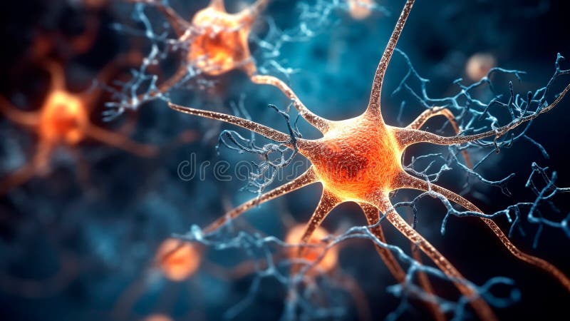 System Neuron of Brain with Synapses and Electrical Activity ...