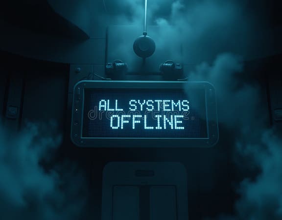 All systems offline stock illustration. Illustration of infrastructure ...