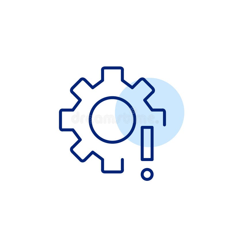 System Notification. Configuration Options. Cogwheel and Exclamation ...