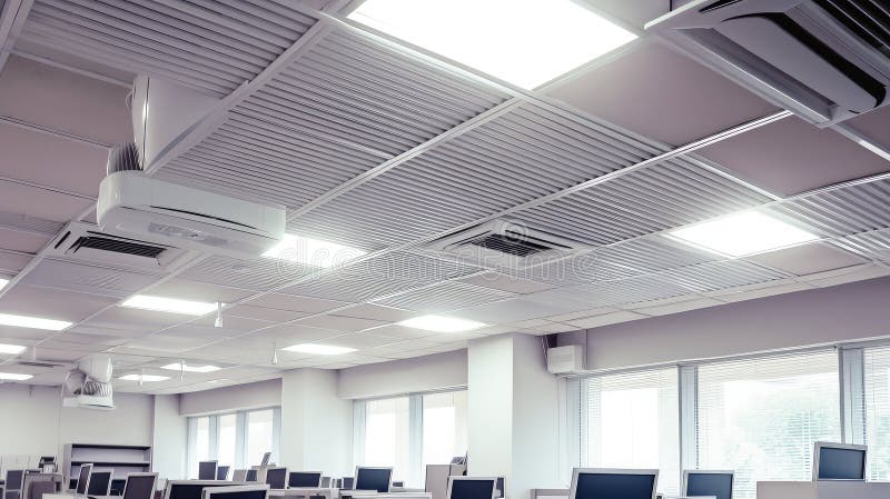 System office ventilation stock illustration. Illustration of vents ...