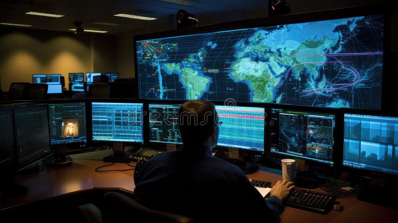 System Oil and Gas Computer Stock Illustration - Illustration of ...