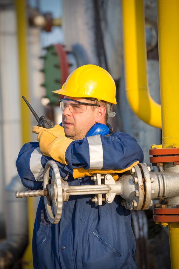 System Operator in Oil and Gas Production Stock Image - Image of ...