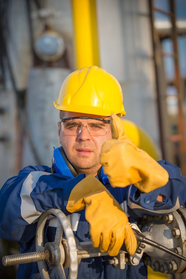 System Operator in Oil and Gas Production Stock Photo - Image of ...