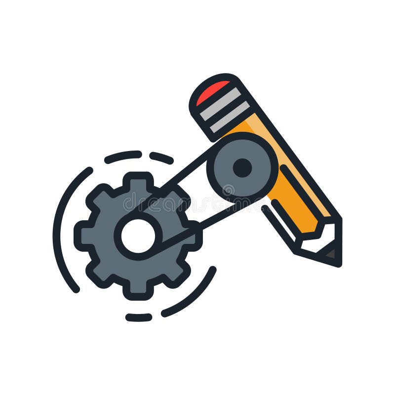 System Optimization Simple Icon Color Illustration Design Stock Vector ...