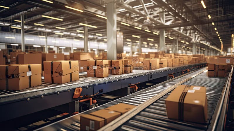 System Package Conveyor Airport Stock Illustration - Illustration of ...