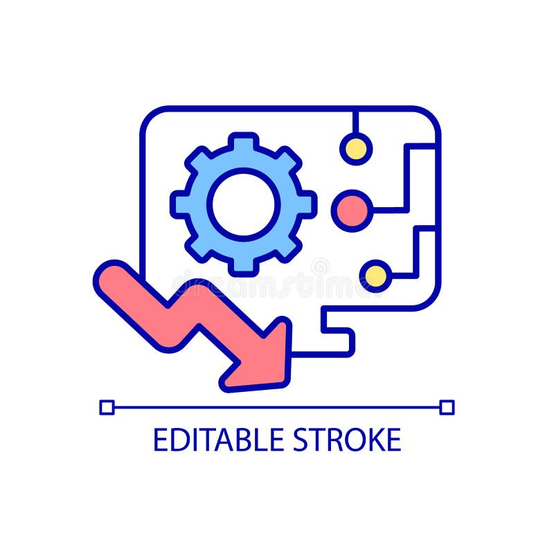 Slow Computer Chalk White Icon on Black Background Stock Vector ...