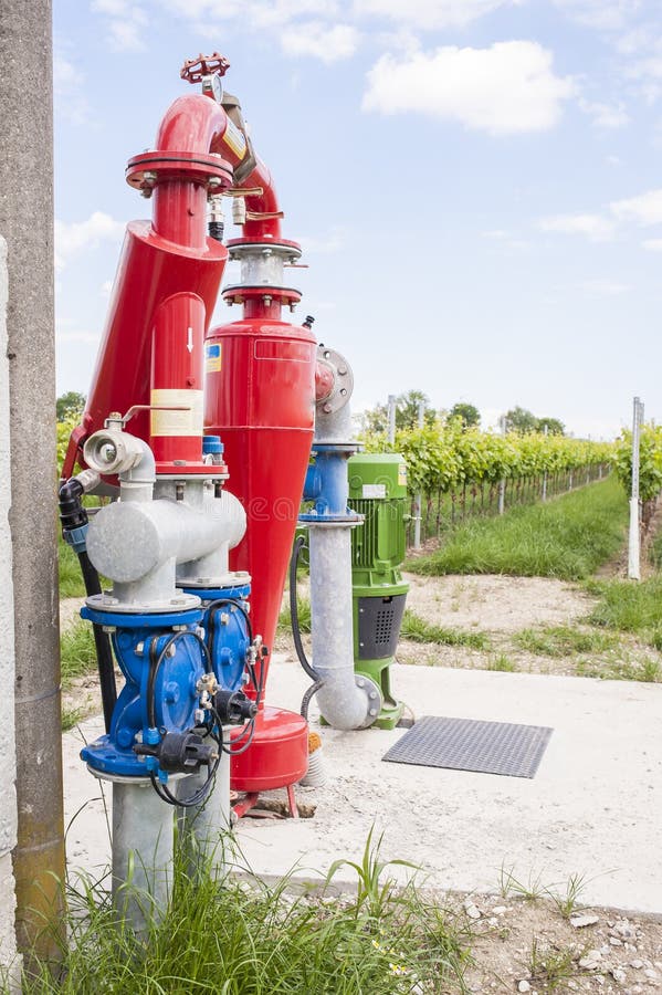 System for Pumping Irrigation Water for Agriculture Stock Image - Image ...